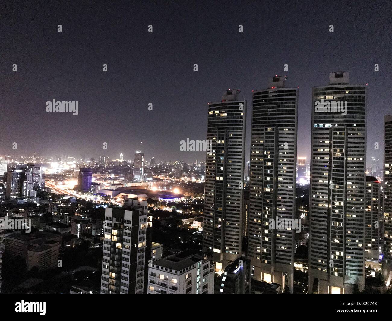 Bangkok by night Stock Photo - Alamy