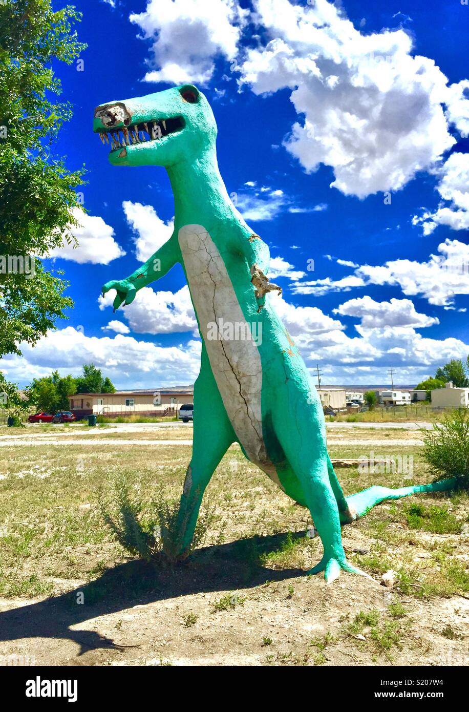 Dinosaur statue in Northeastern Utah, USA Stock Photo - Alamy