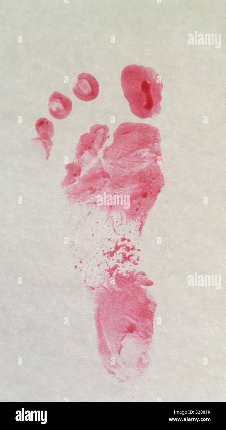 Paint footprint hi-res stock photography and images - Alamy