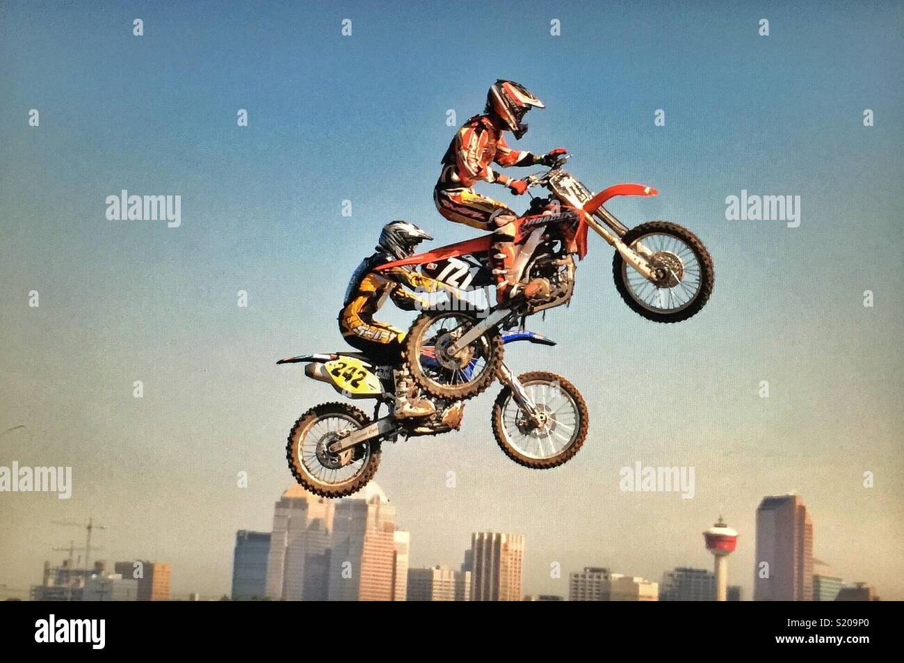 Motorcycle motocross racing Stock Photo - Alamy