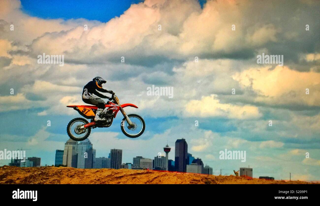 Motorcycle motocross racing Stock Photo - Alamy