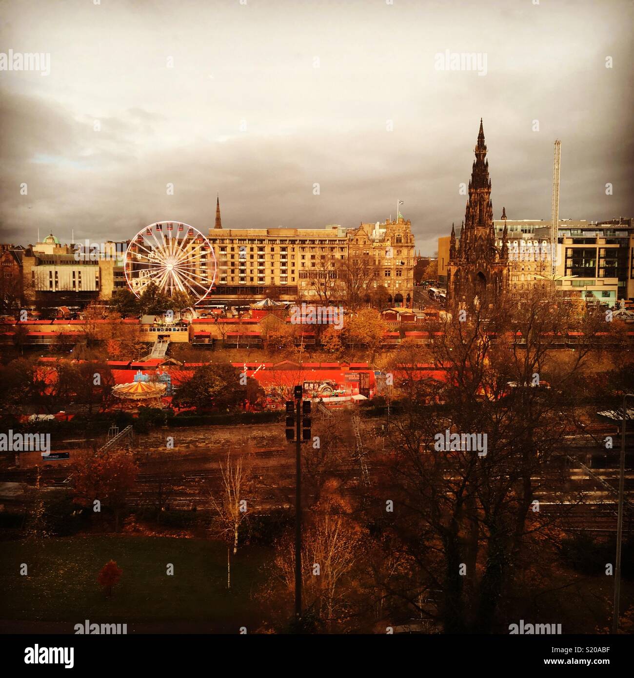 Big wheel princes street gardens hi-res stock photography and images ...