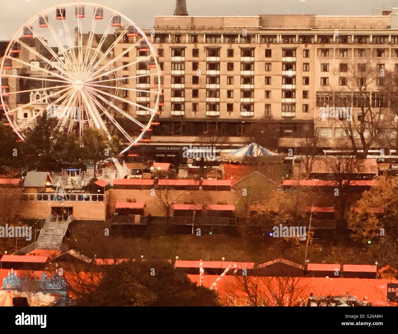 Winter fair ground Stock Photo - Alamy