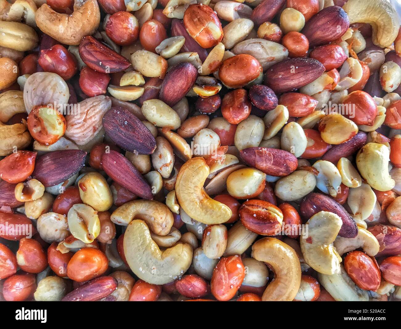 Mixed nuts, for sale on a market stall in Javea, Spain Stock Photo - Alamy