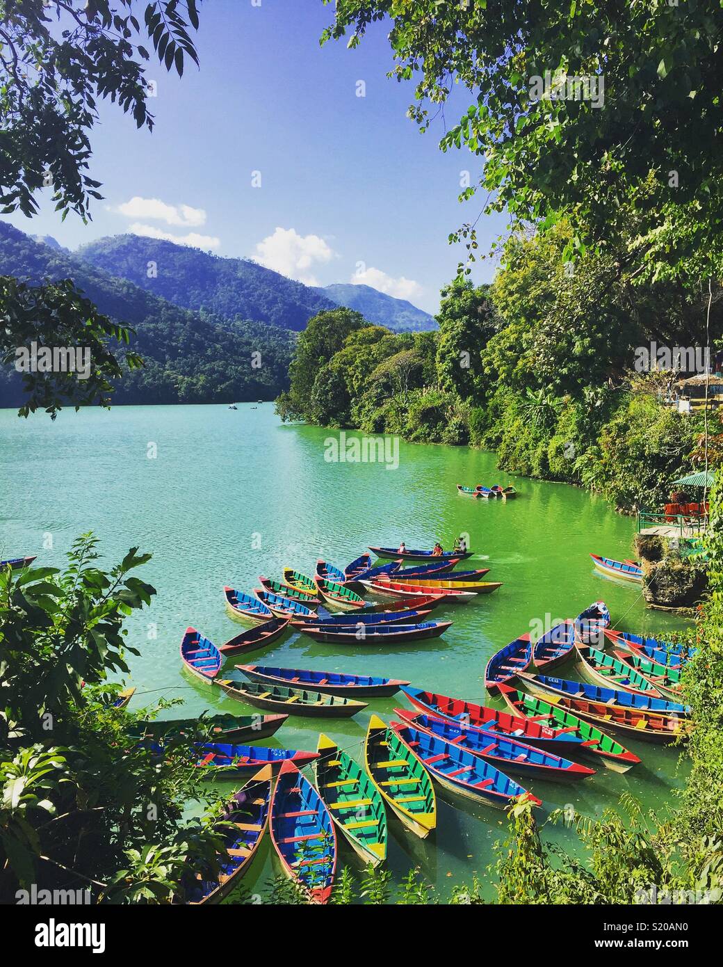 Lake Fewa, Pokhara, Nepal Stock Photo - Alamy