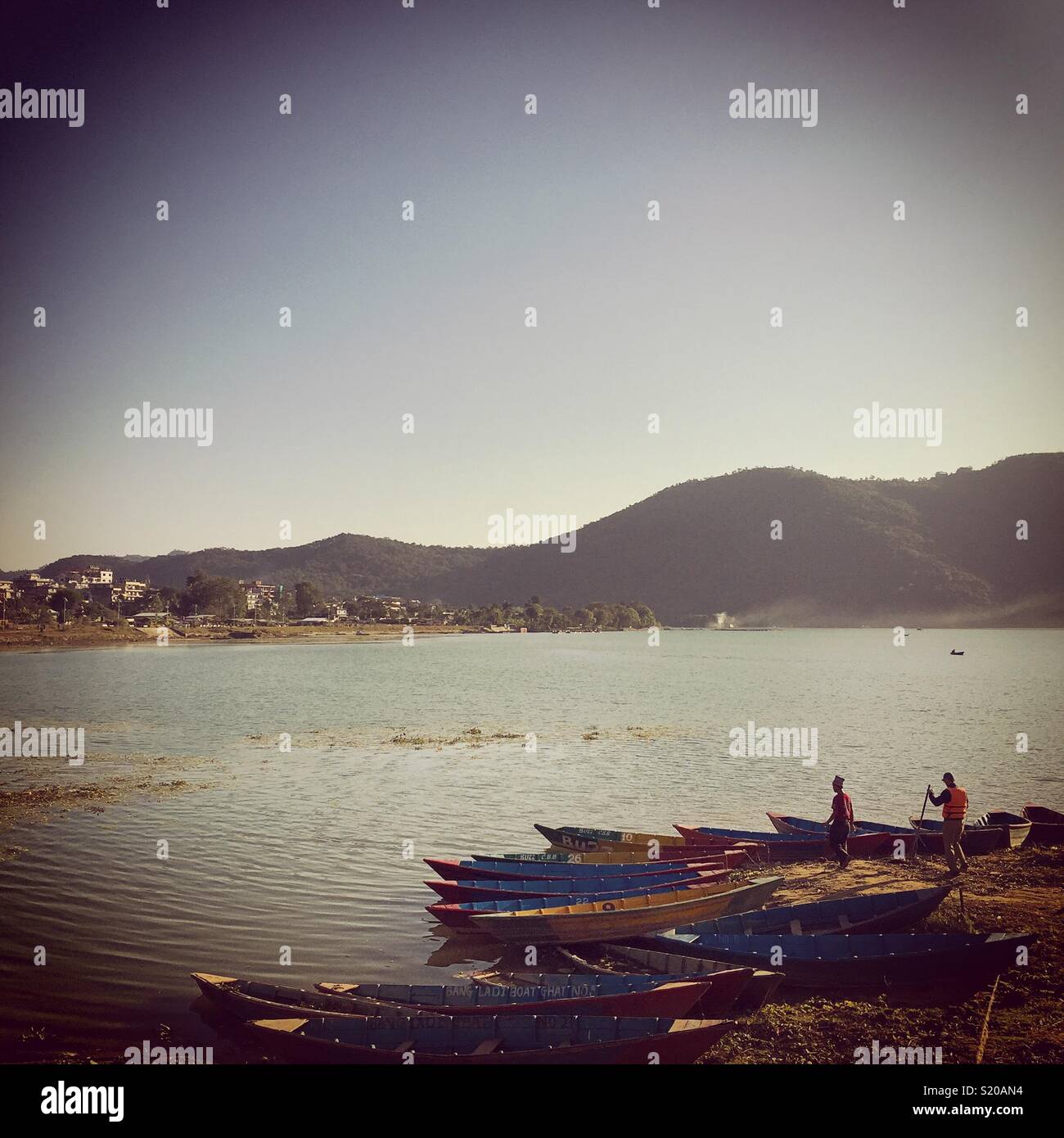 Lake Fewa, Pokhara, Nepal Stock Photo - Alamy