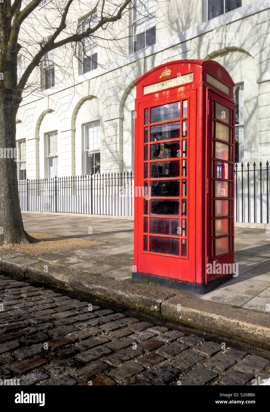 Red British telephone box Stock Photo - Alamy
