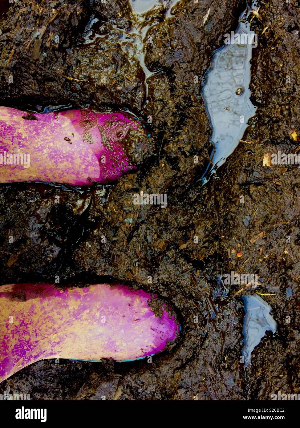 Wellies mud hi-res stock photography and images - Alamy