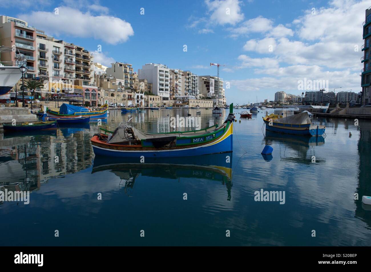 Harbor Scene in Mediterranean Stock Photo - Alamy