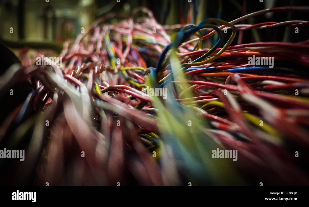 Wire cables hi-res stock photography and images - Alamy