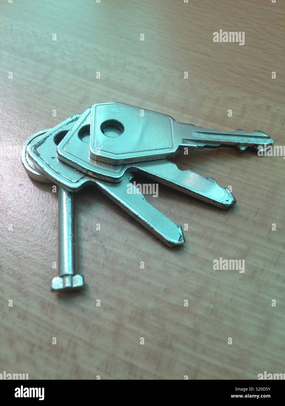 Keys On Desk High Resolution Stock Photography and Images - Alamy