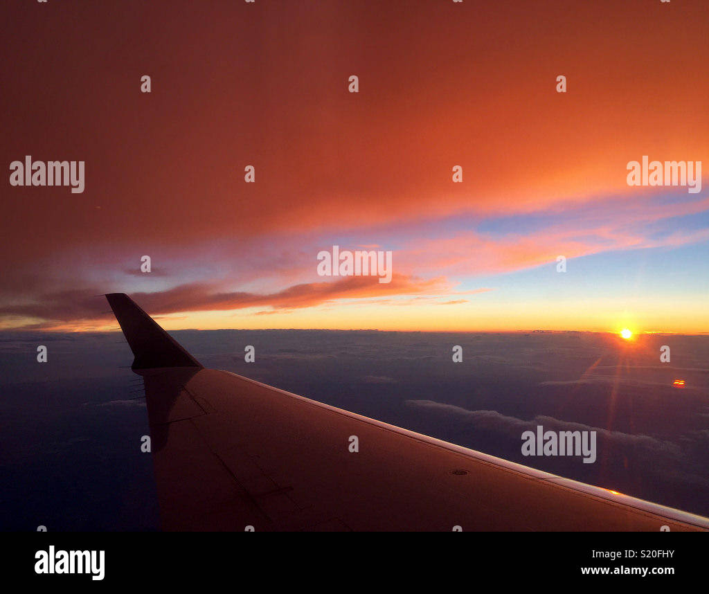 Sunset over Great Salt Lake Stock Photo - Alamy