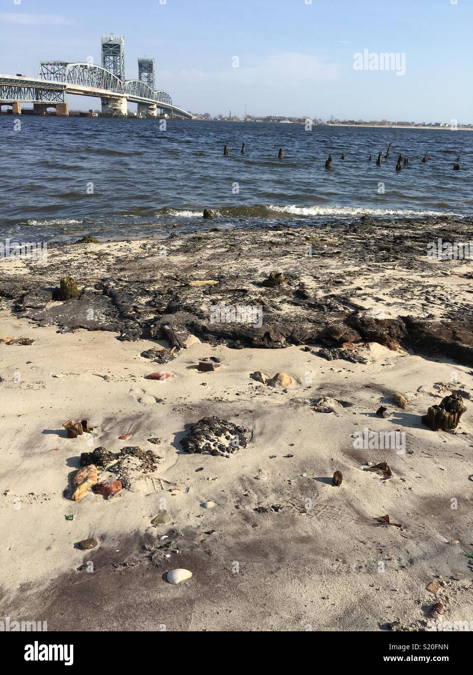 Deadhorse Bay in New York former landfill bottle dump Stock Photo - Alamy