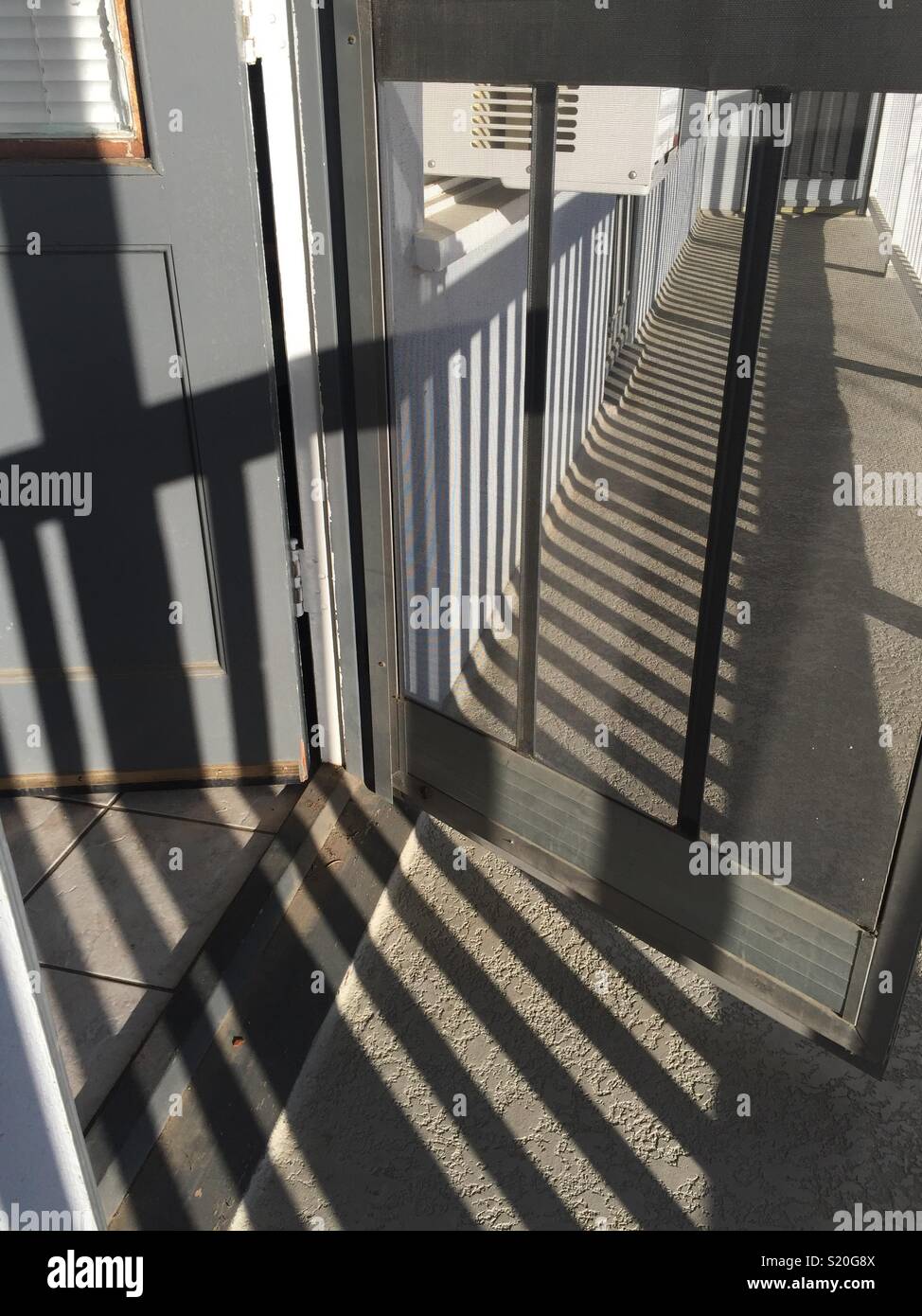 Sunny Morning Shadows Stock Photo - Alamy