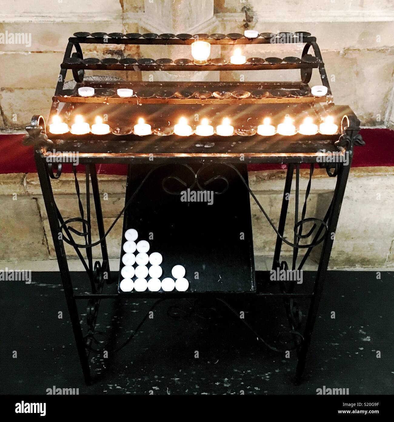 Candles in King’s College Chapel Stock Photo - Alamy