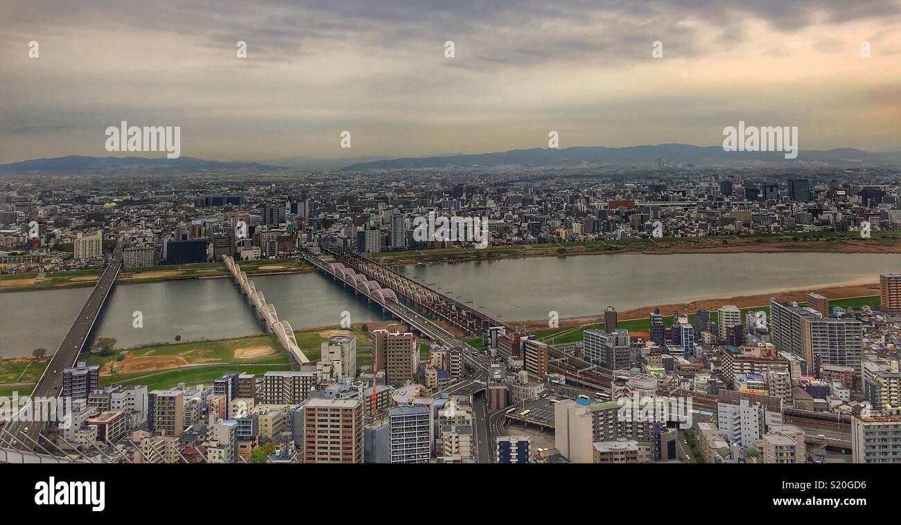 Osaka urban landscape hi-res stock photography and images - Alamy