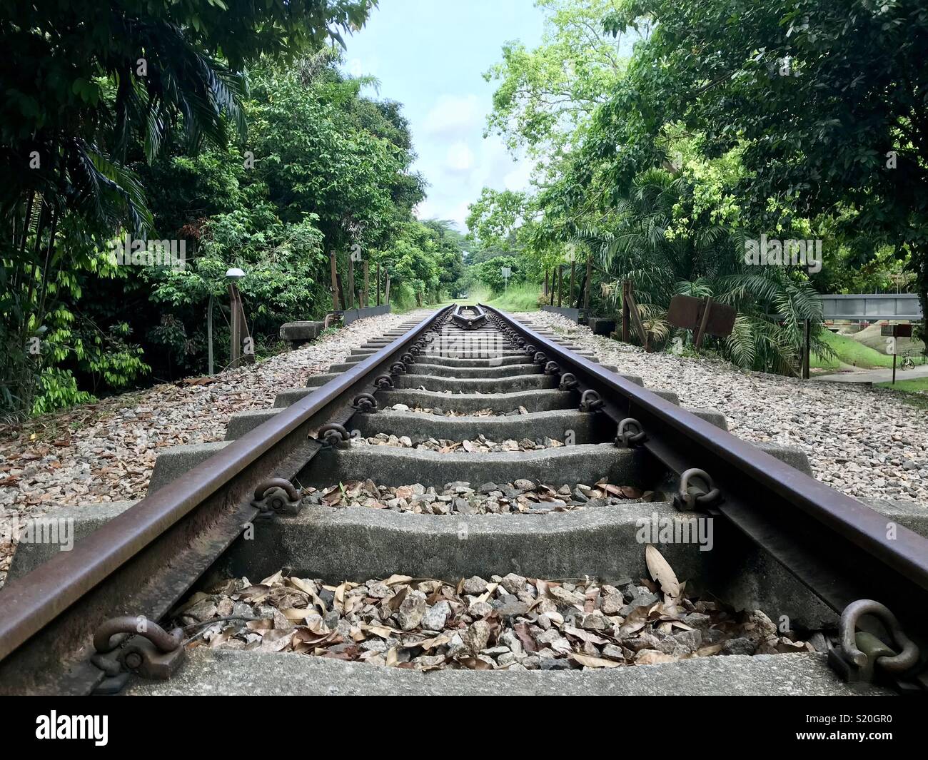 Rail of old Stock Photo - Alamy