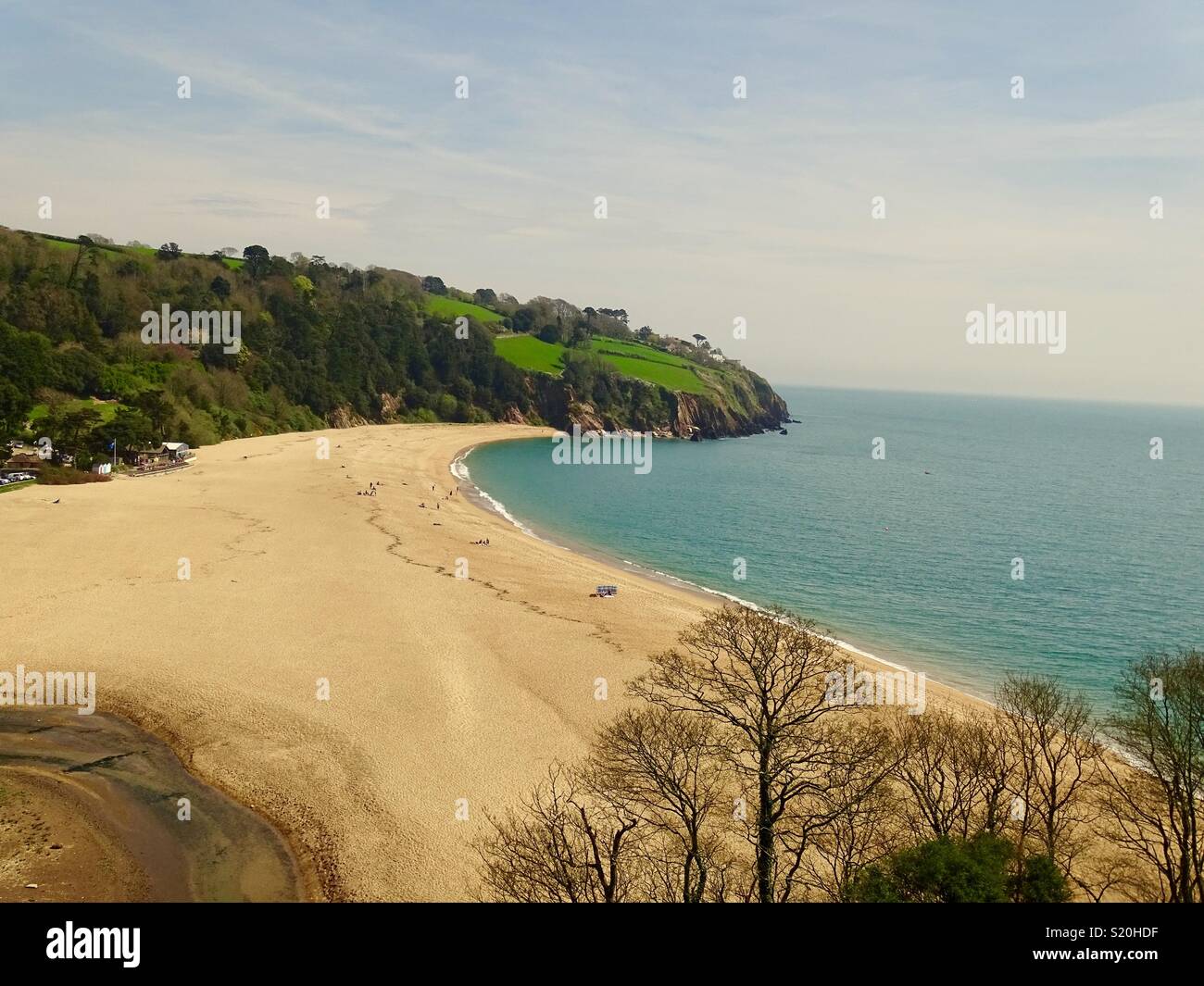 Sandy beach, Devon Stock Photo - Alamy