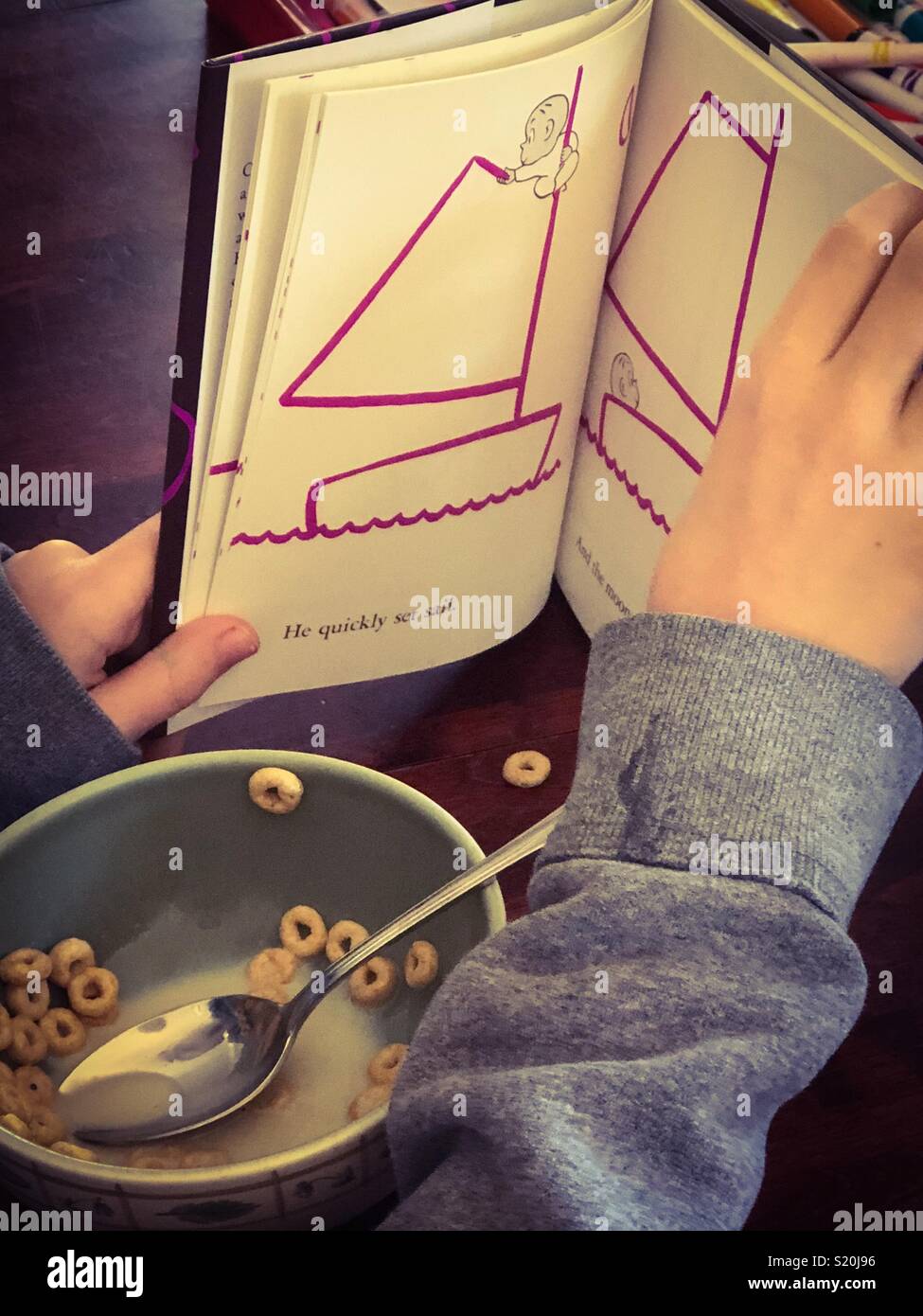 Books with breakfast harold and purple crayon Stock Photo - Alamy