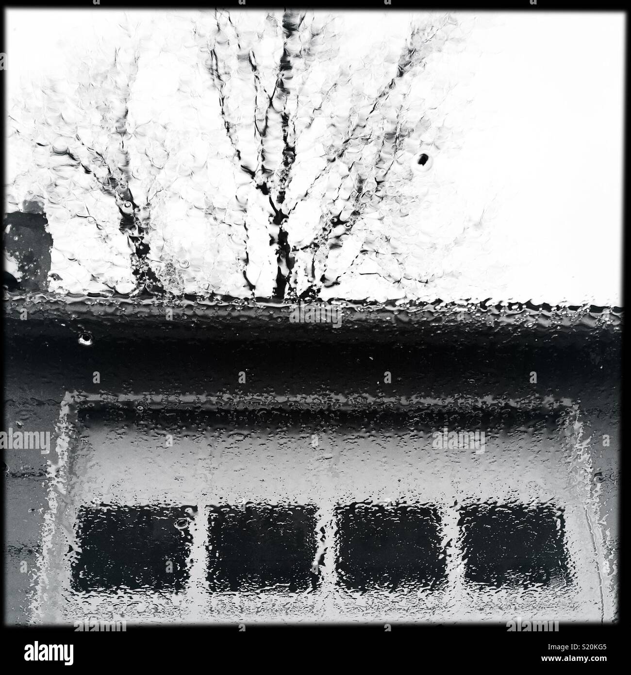 Rainy spring morning Stock Photo - Alamy