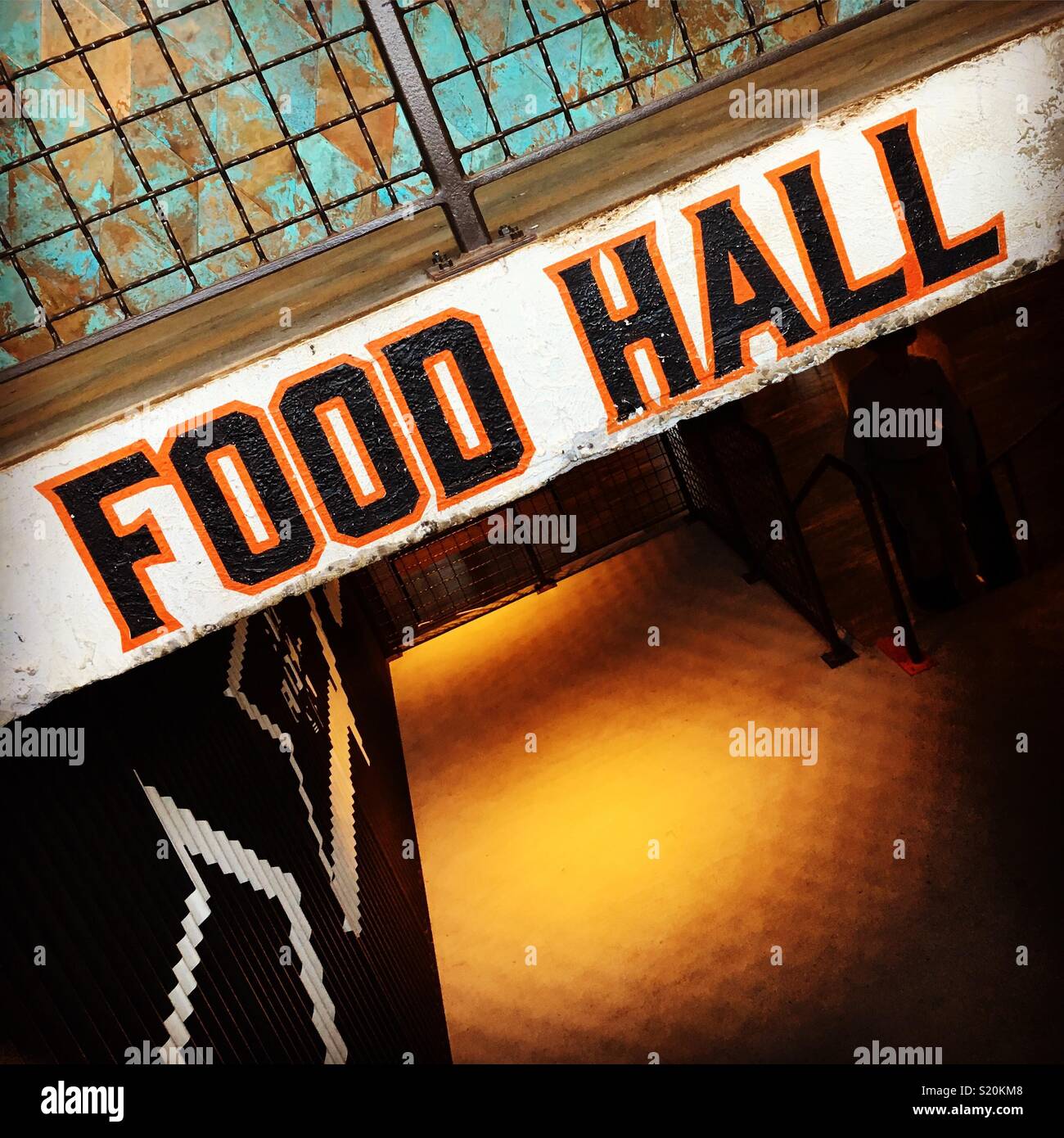Food hall signage hi-res stock photography and images - Alamy