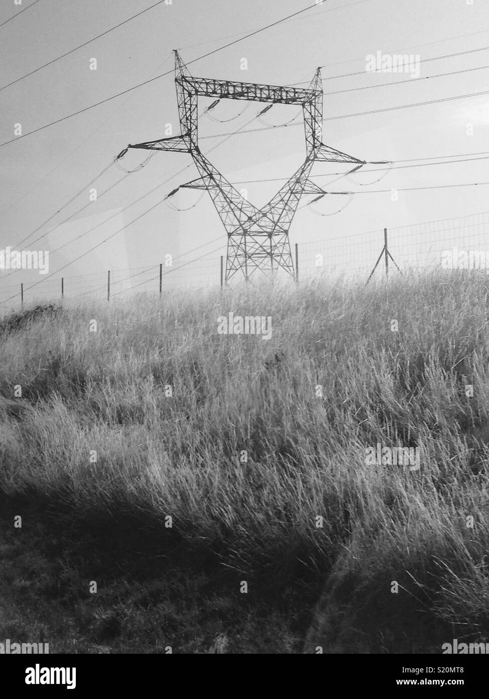 Pylon and fence hi-res stock photography and images - Alamy