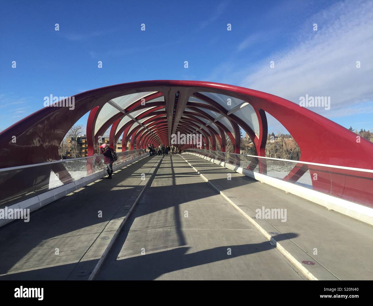 Peace bridge calatrava hi-res stock photography and images - Alamy