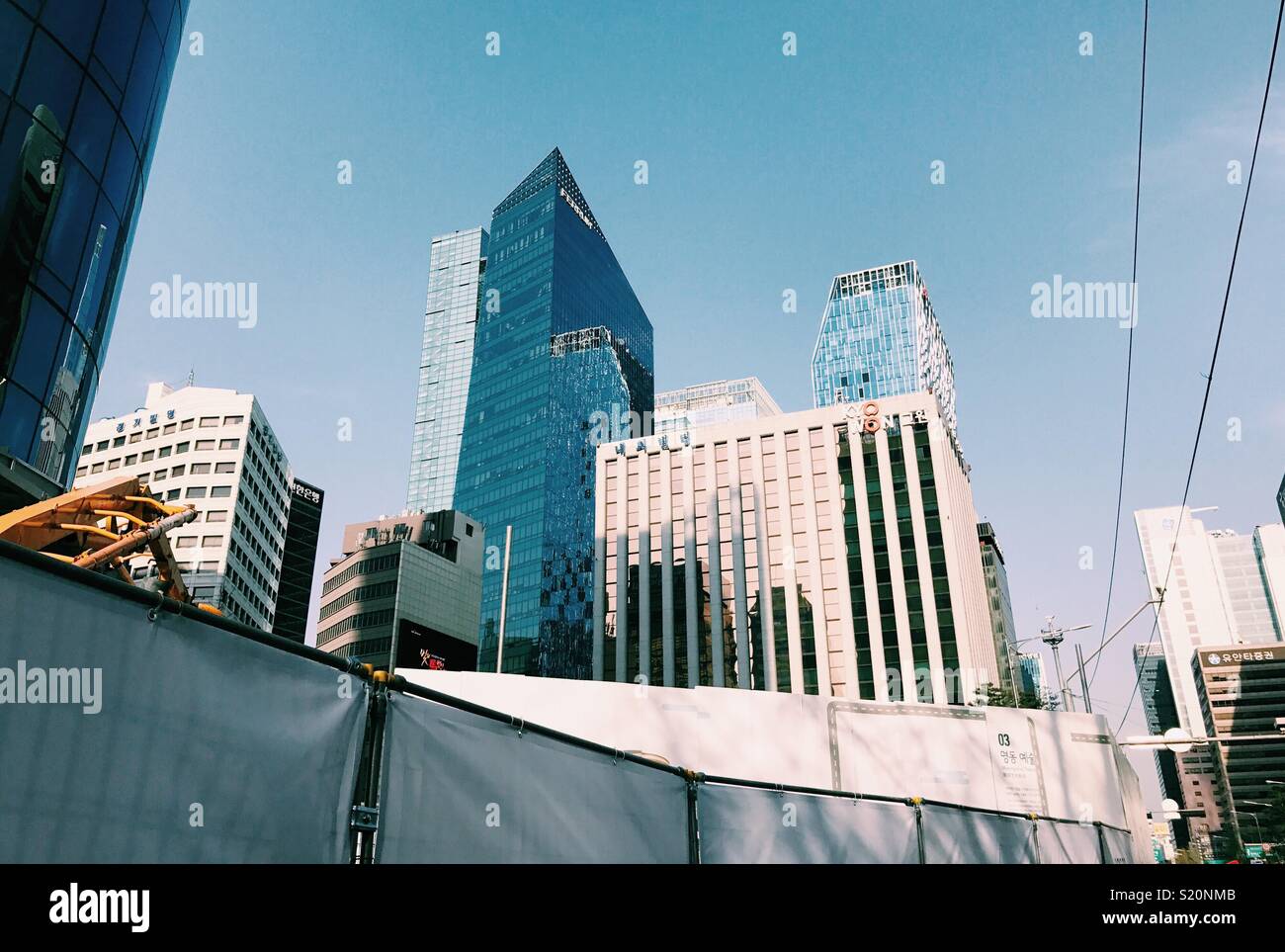 Buildings in Seoul Stock Photo - Alamy