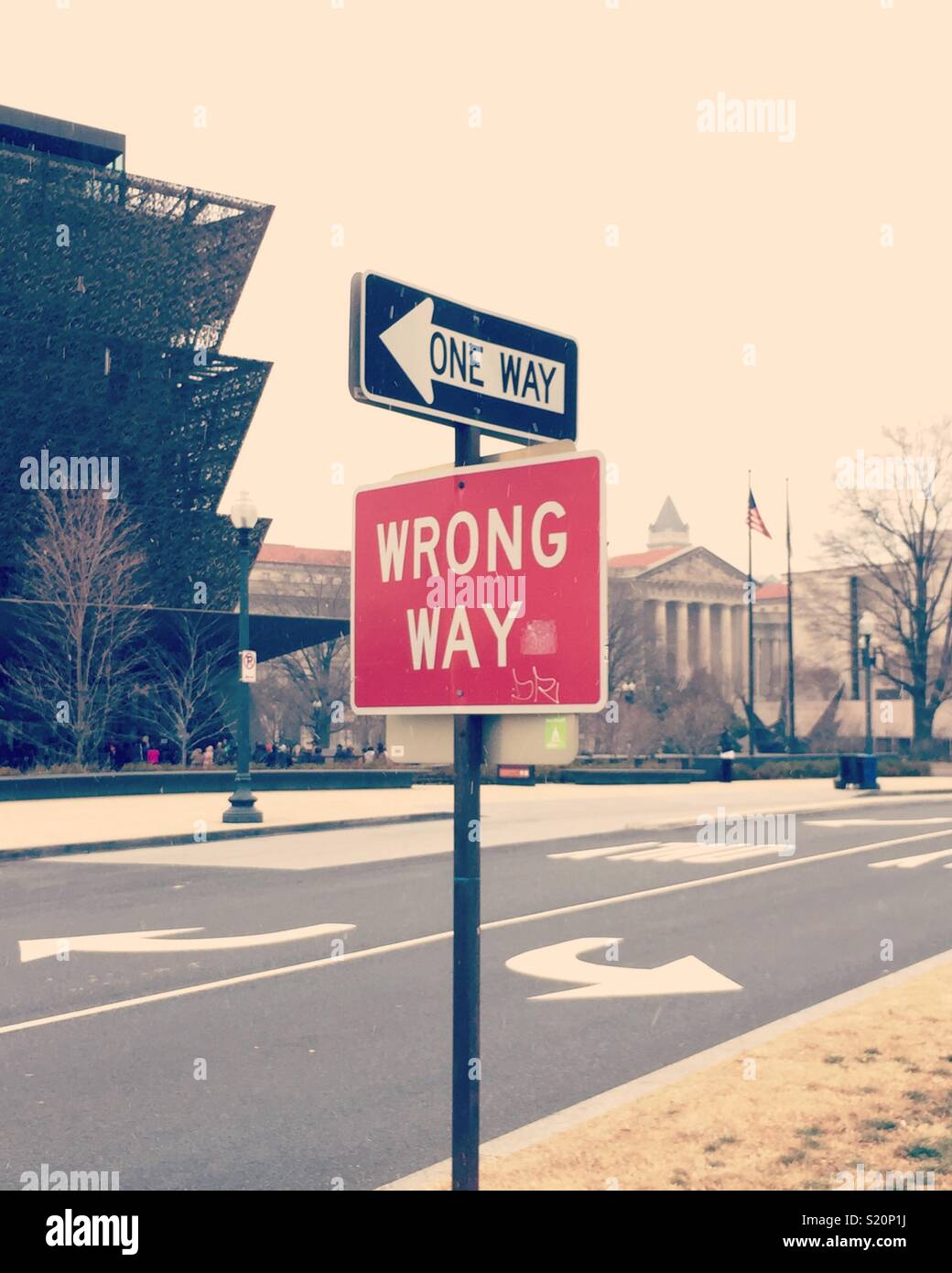 Way one hi-res stock photography and images - Alamy