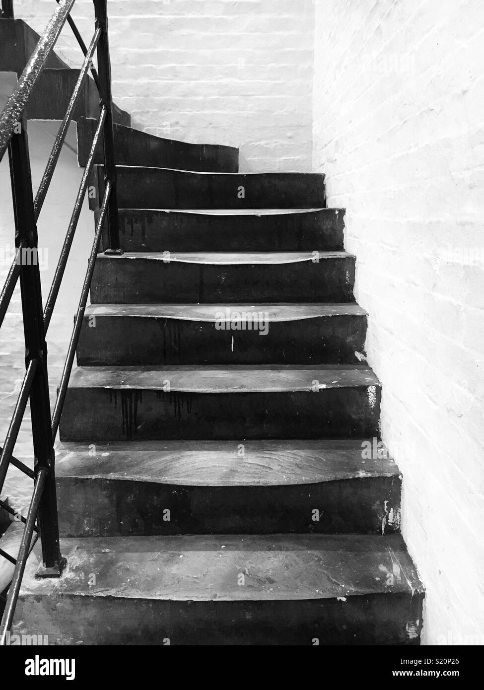 Worn Stairs Inside Lincoln Castle Prison Stock Photo - Alamy