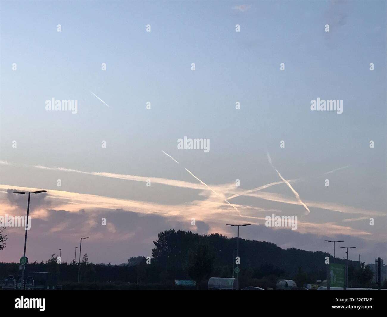 Kisses in the sky from heaven. Evening peace Stock Photo - Alamy