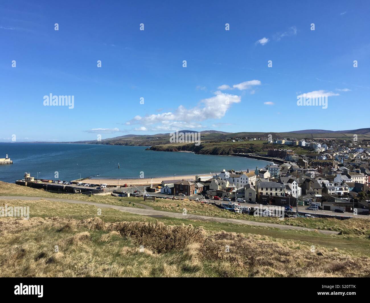 Aerial view of Peel Stock Photo - Alamy