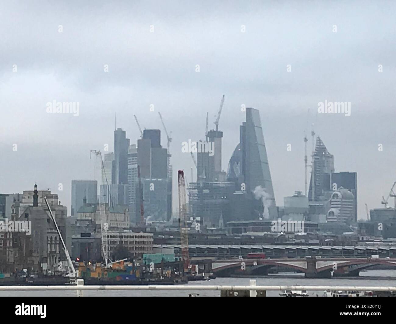 Grey London skyline Stock Photo - Alamy