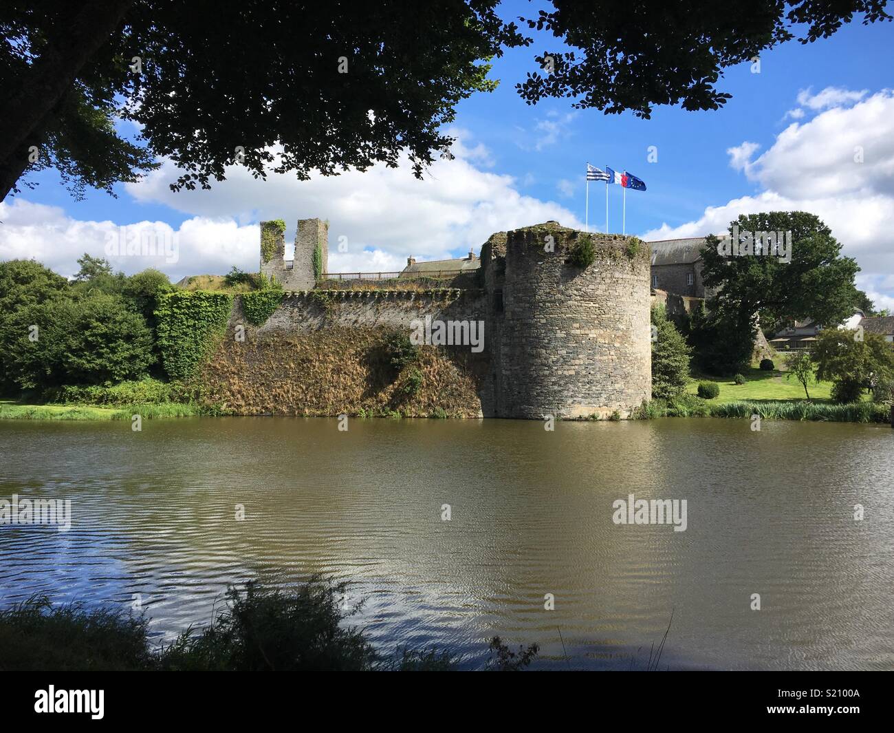 The beautiful Corlay Castle, France Stock Photo - Alamy