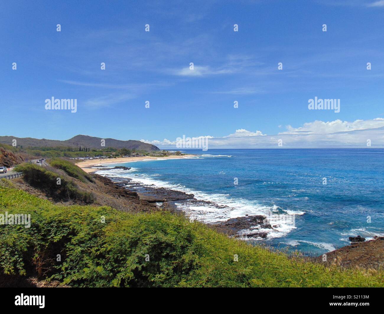 Hawaii coast line Stock Photo - Alamy