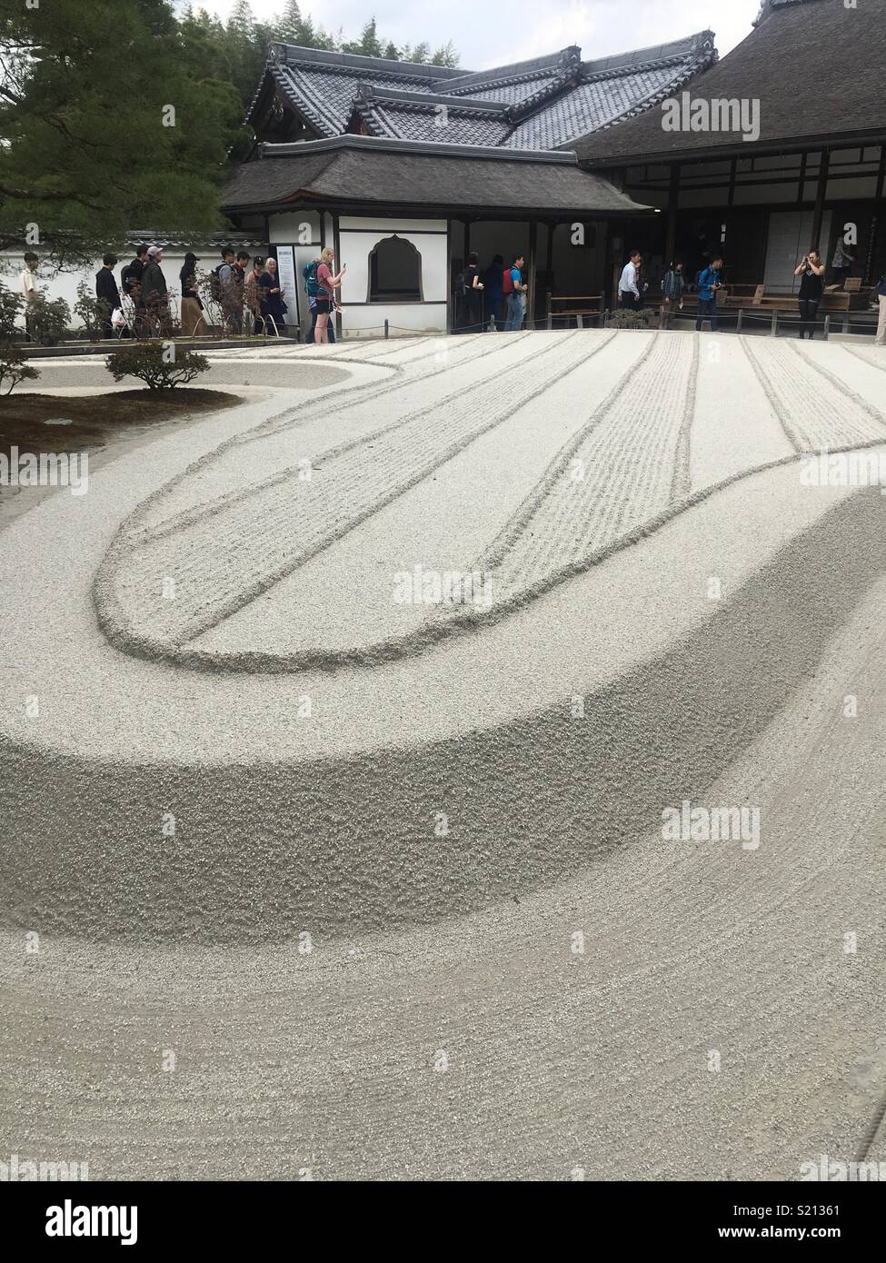 Sand sculpture in silver pavilion japan Stock Photo - Alamy