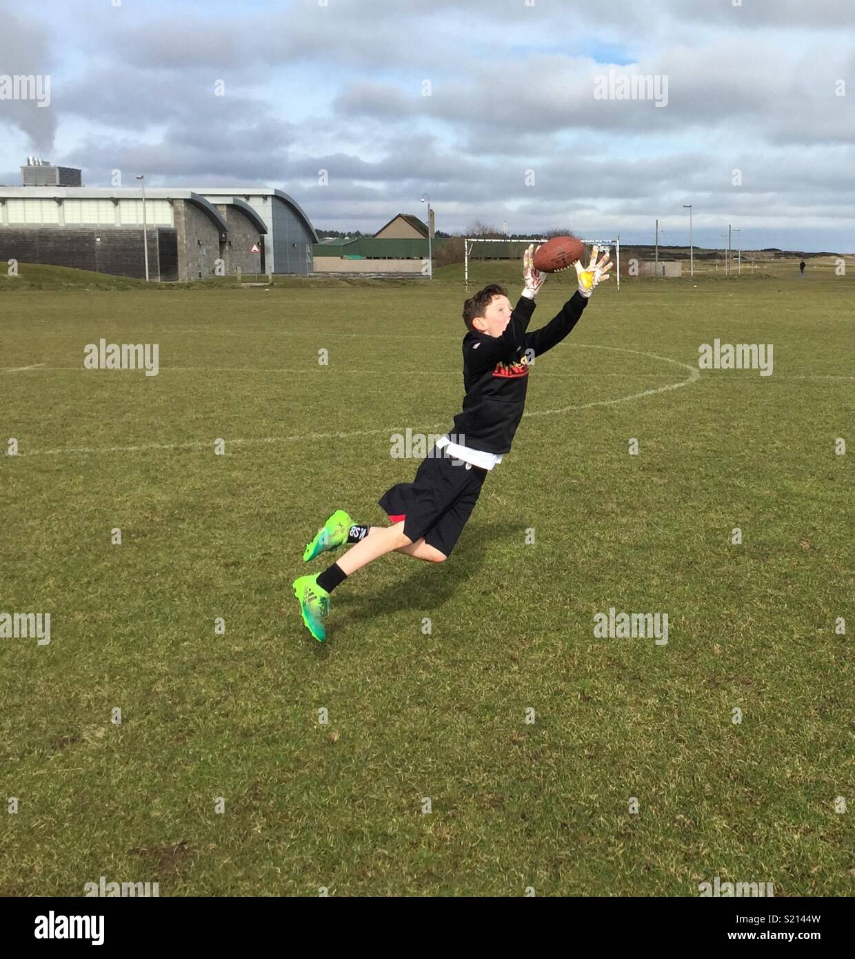 Hamish ball catch 1 Stock Photo - Alamy