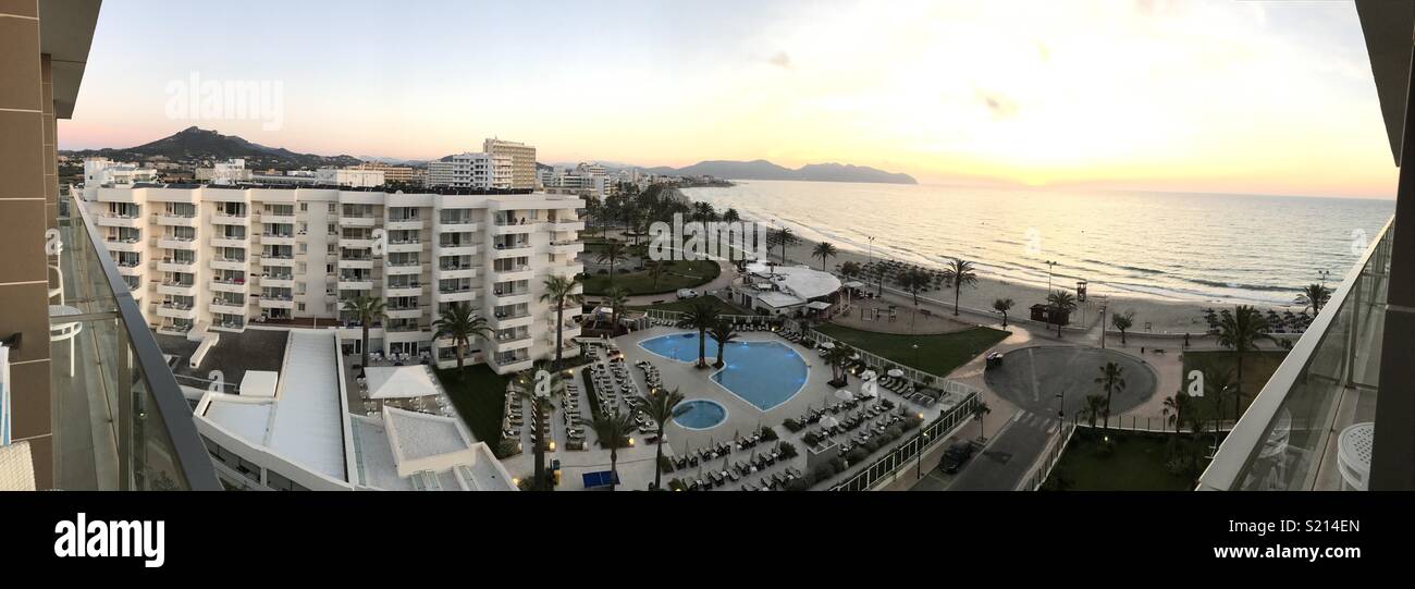 A lovely view in Majorca calla Millor Stock Photo - Alamy