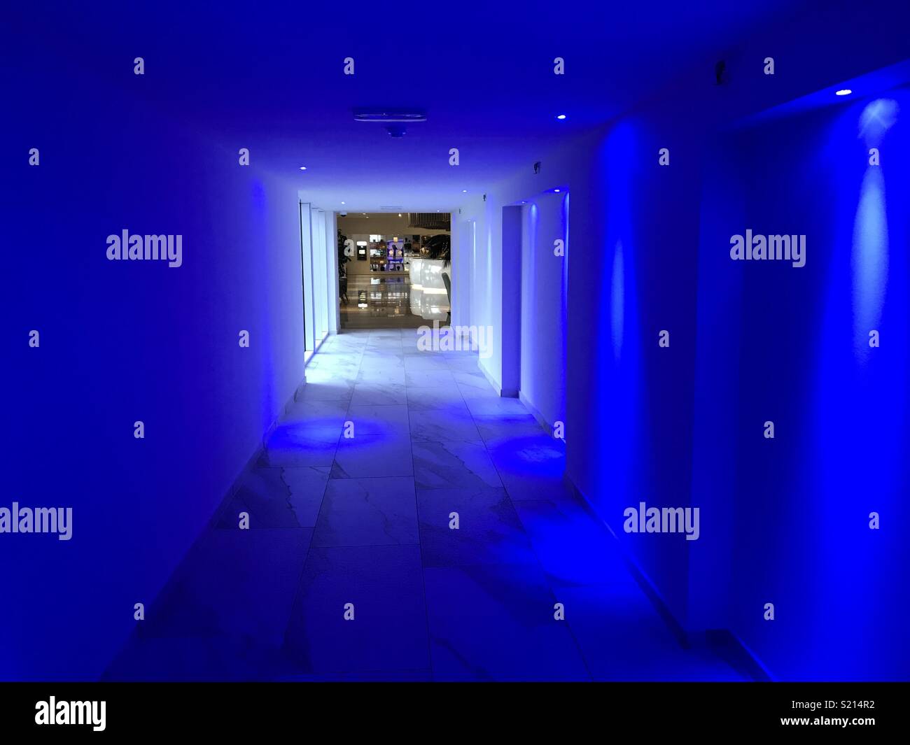 Blue corridor hi-res stock photography and images - Alamy