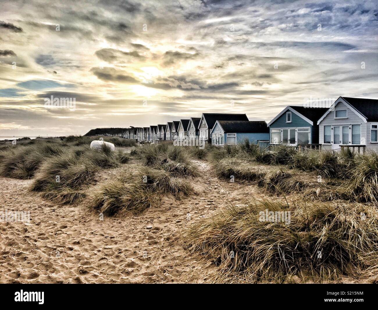 Mudeford beach huts Stock Photo - Alamy