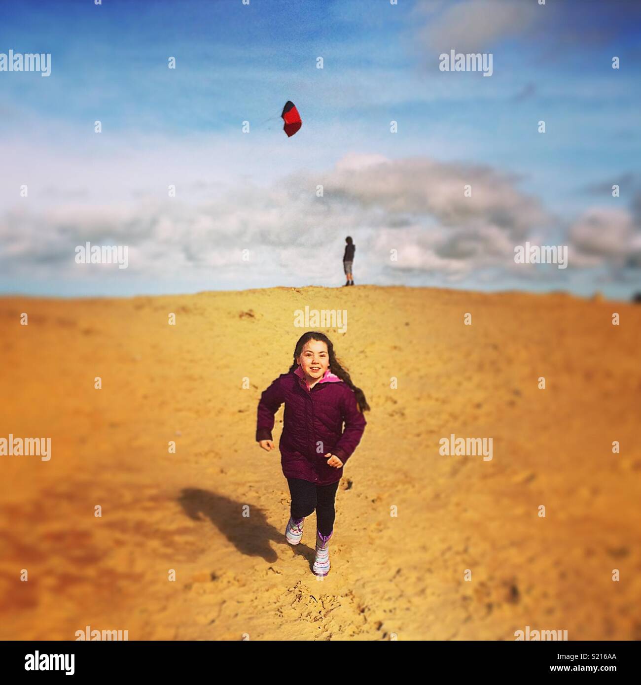 Child at beach Stock Photo - Alamy