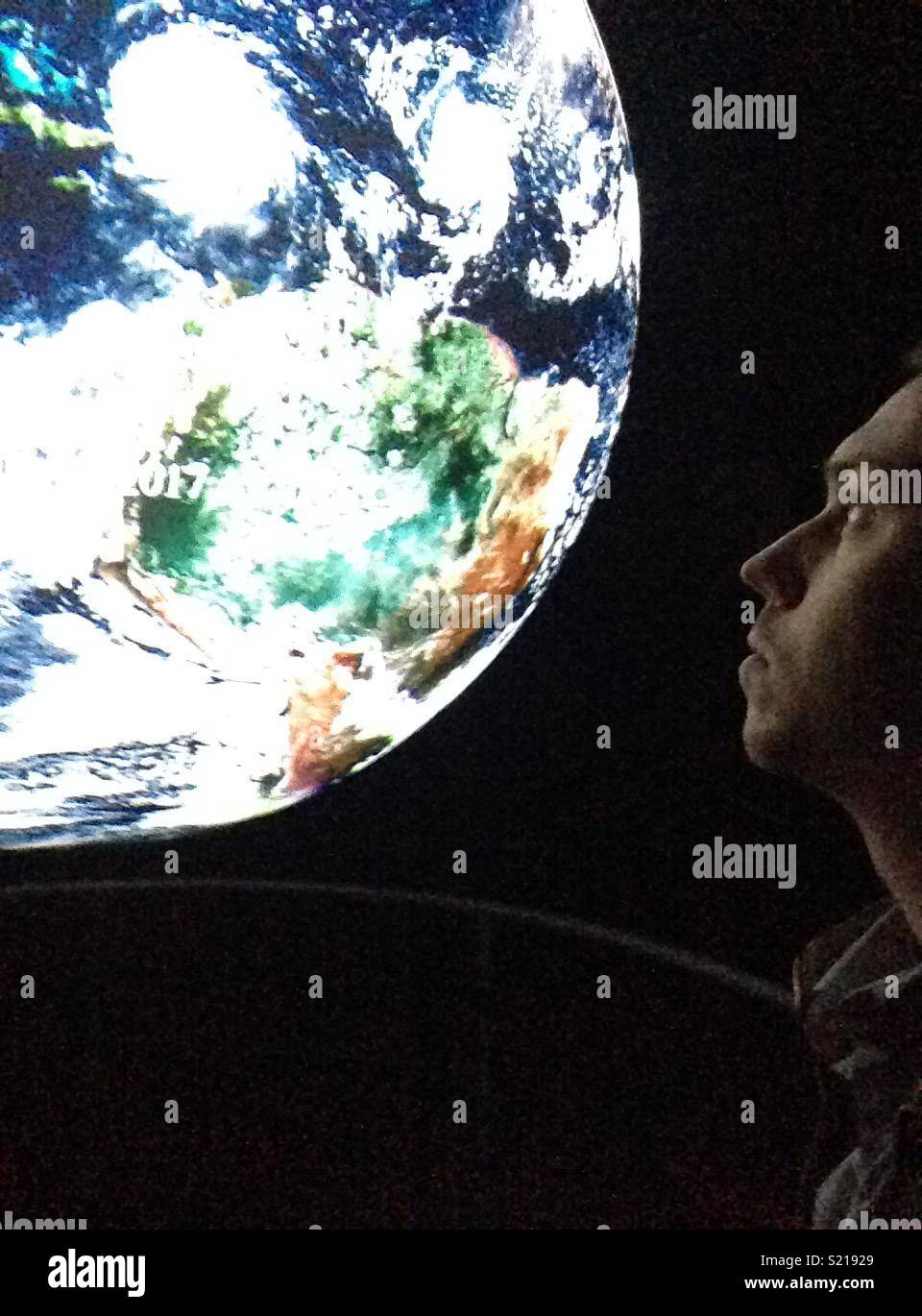 Earth globe display hi-res stock photography and images - Alamy