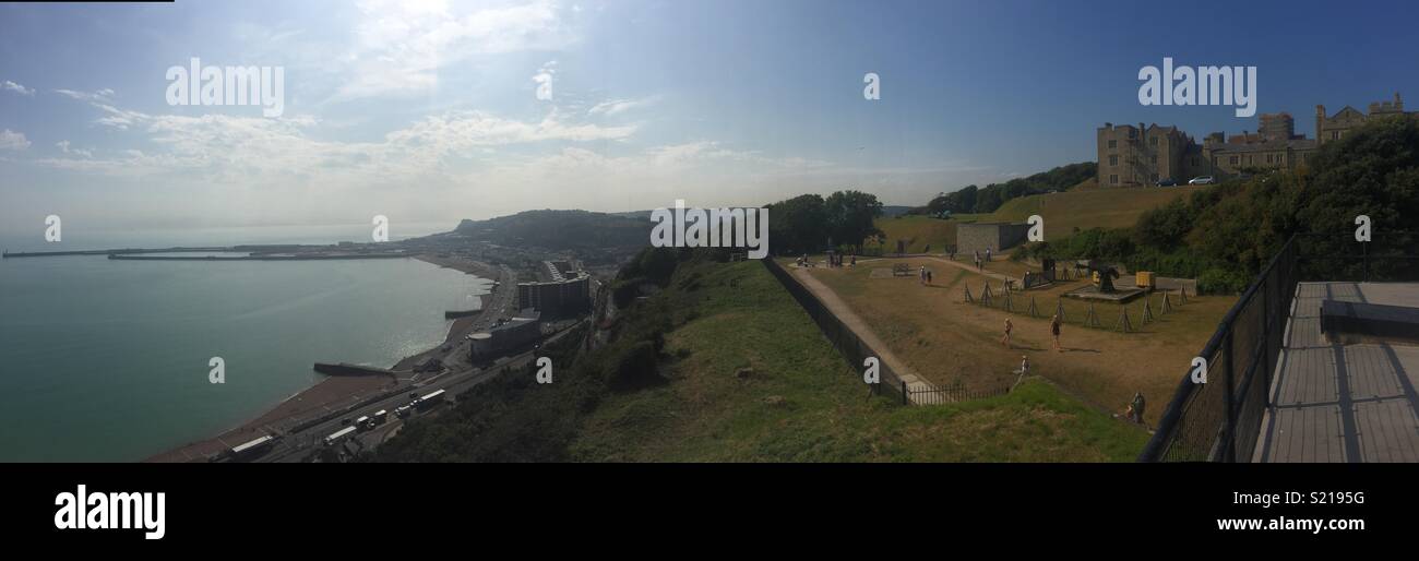 Landscape of dover castle Stock Photo - Alamy