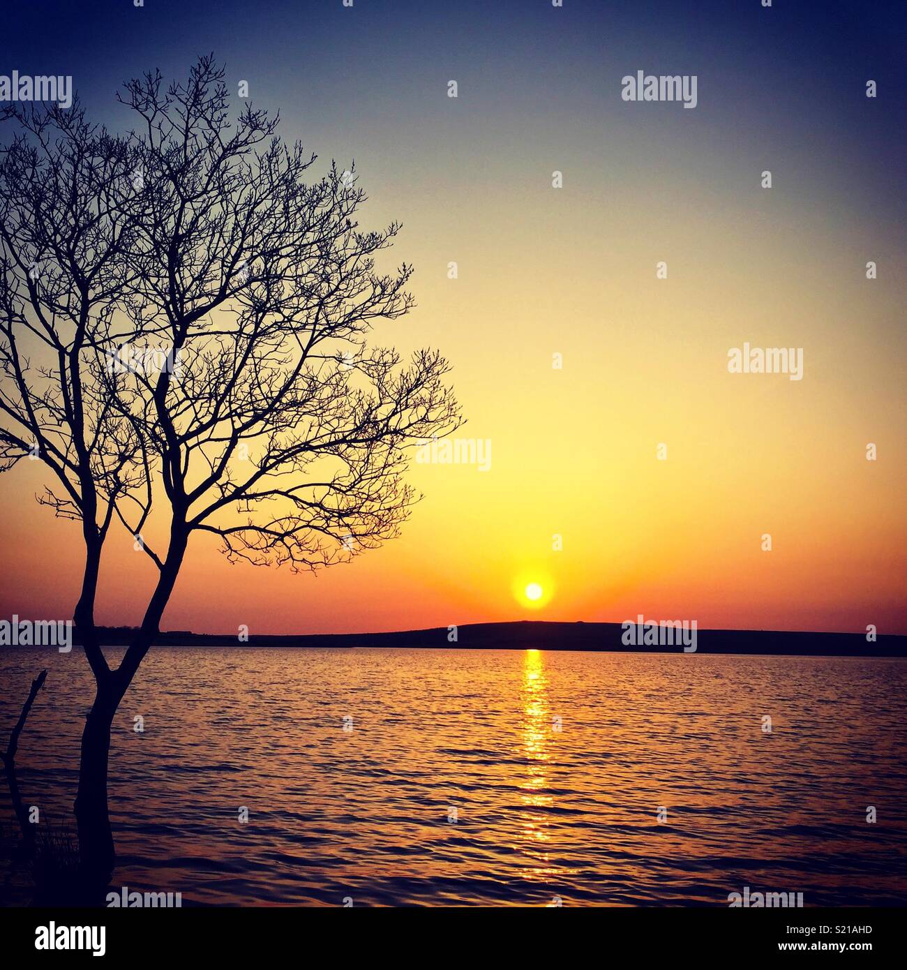 Sunrise over a lake hi-res stock photography and images - Alamy