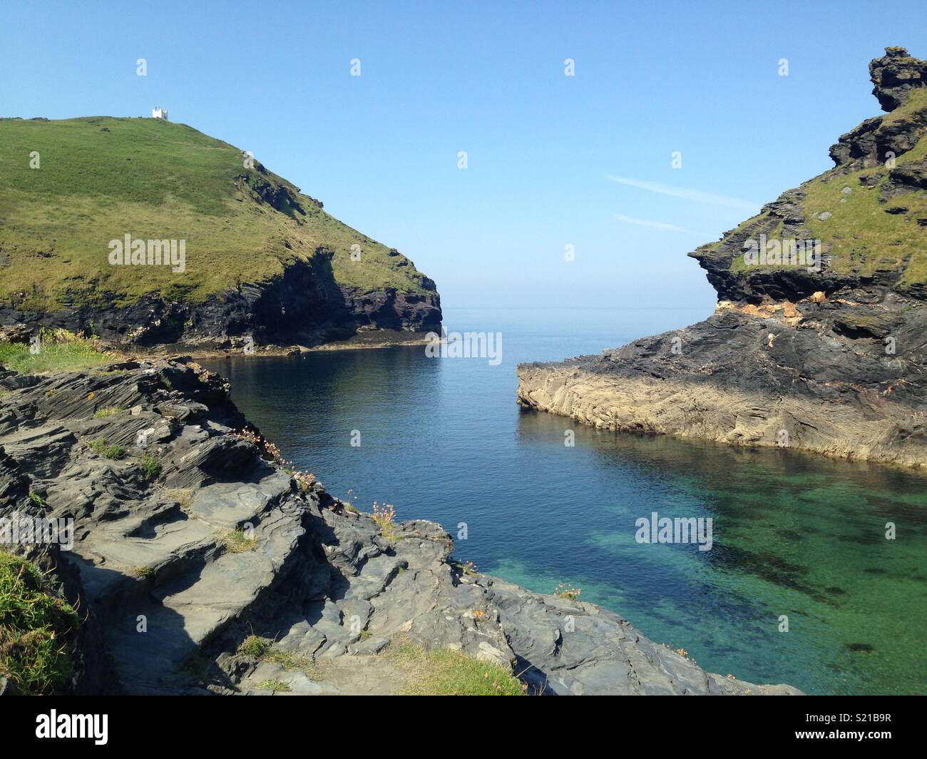 Boscastle_harbour hi-res stock photography and images - Alamy
