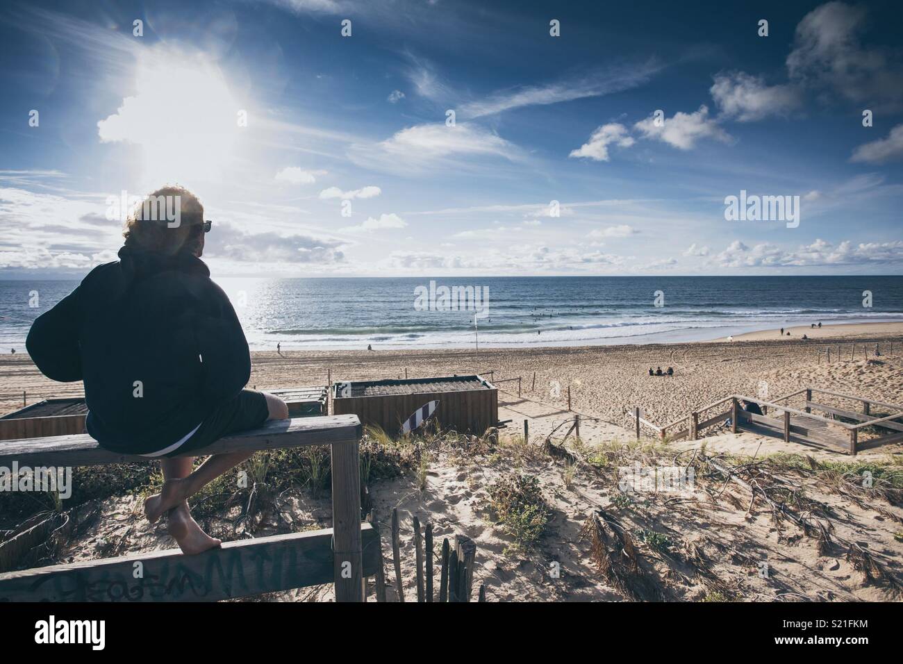 French beach view Stock Photo - Alamy