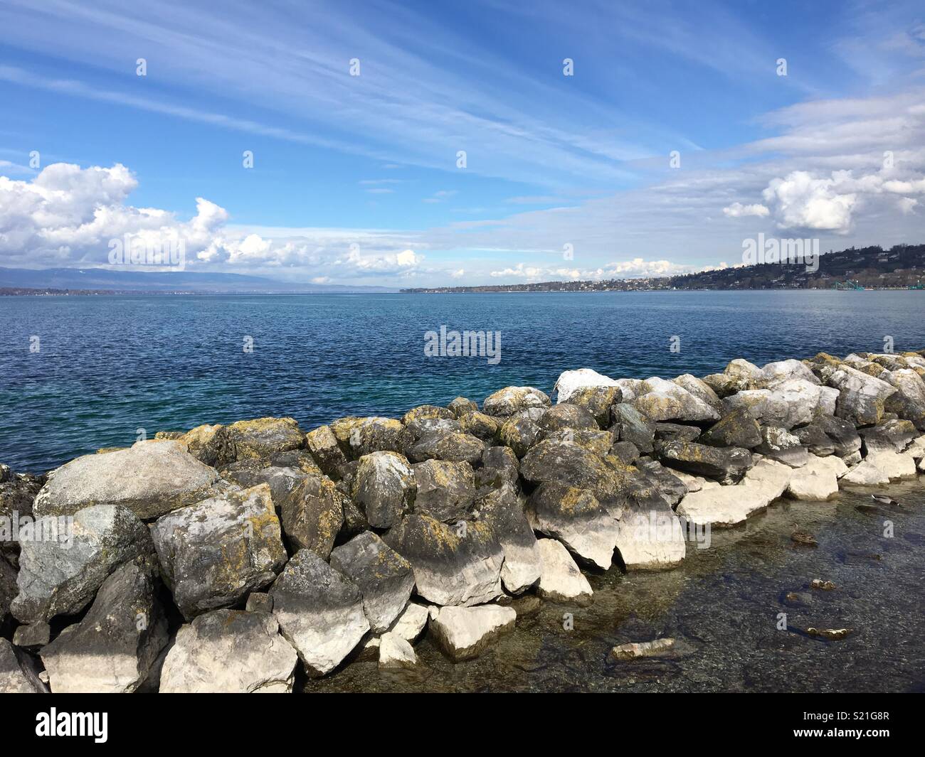 View over Lake Geneva Stock Photo - Alamy