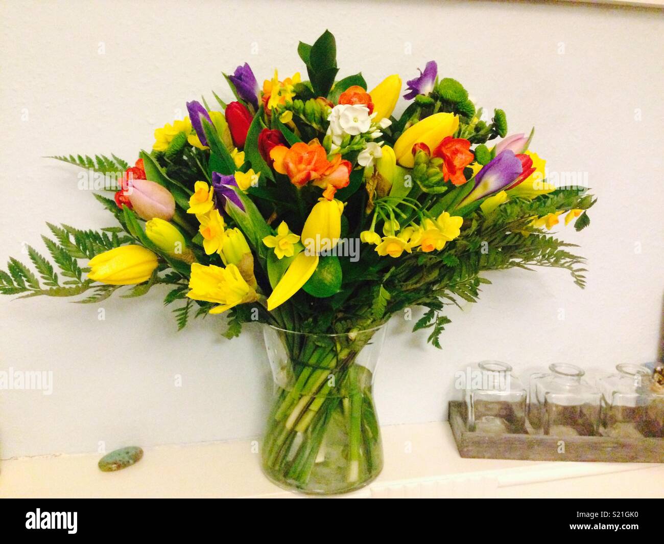 Beautiful large bunch of flowers Stock Photo - Alamy