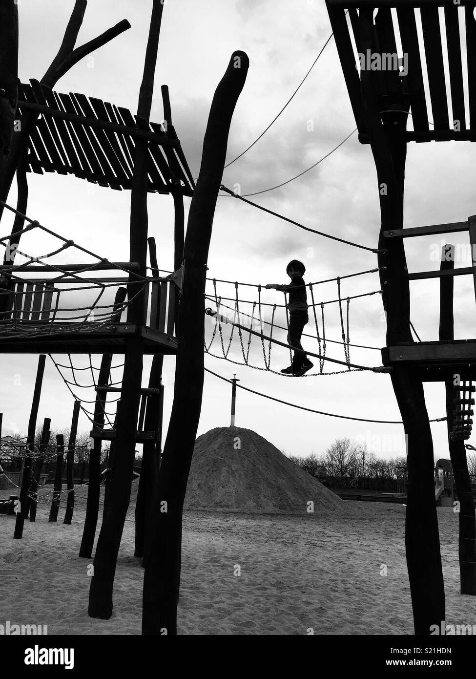 Children adventure playground hi-res stock photography and images - Alamy