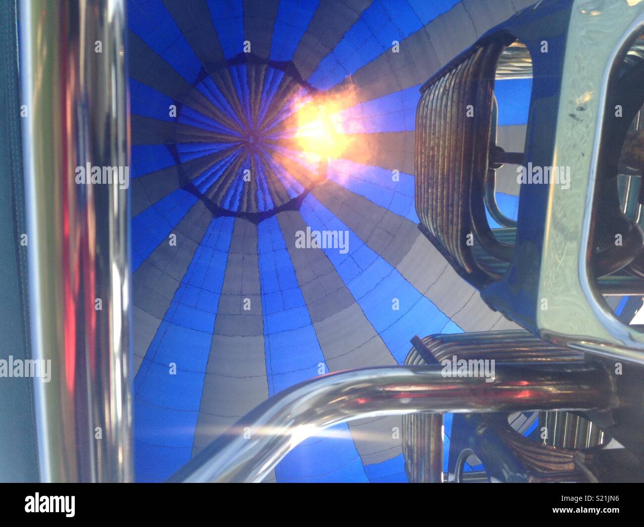 Balloon looking up Stock Photo - Alamy